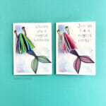 DIY Mermaid Birthday Card and Invitation - Crafting Cheerfully