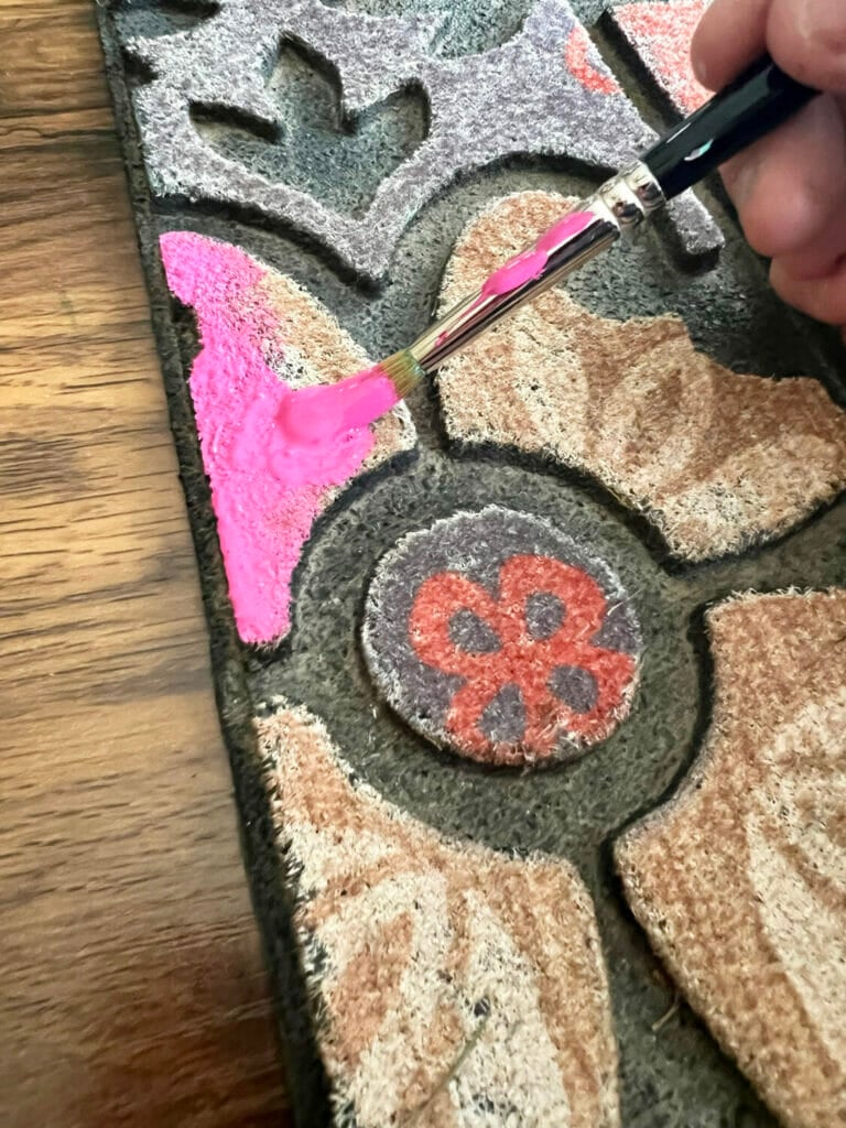 How to Paint an Old Doormat - Crafting Cheerfully
