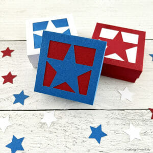 Patriotic Star Boxes - Free SVG Cut File! - Crafting Cheerfully
