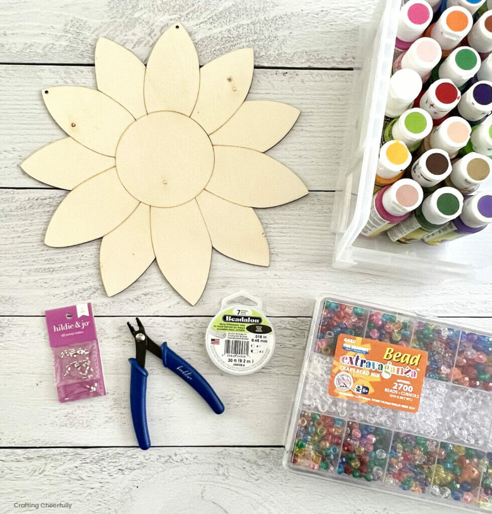 Sunflower Sun Catcher Garden Art - Crafting Cheerfully