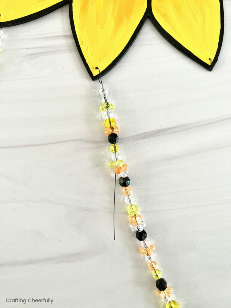 Sunflower Sun Catcher Garden Art - Crafting Cheerfully