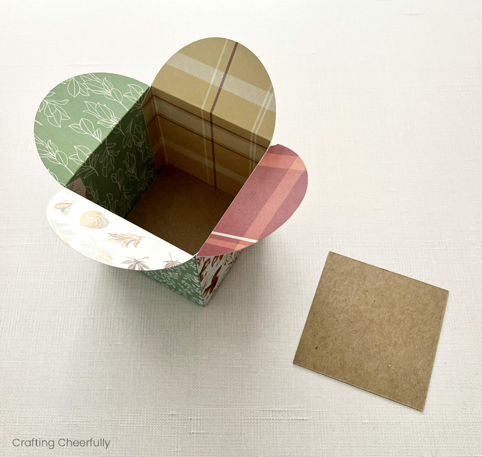 DIY Fall Paper Gift Box - Free Files! - Crafting Cheerfully