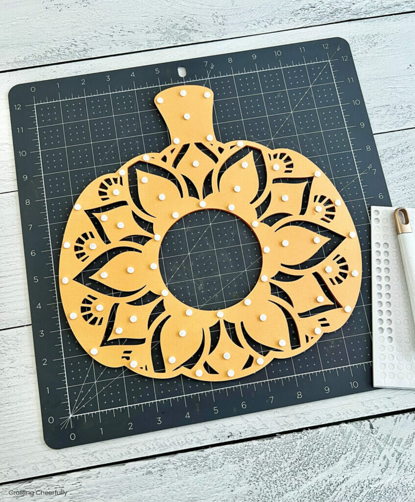 Layered Paper Pumpkin Frame - Crafting Cheerfully