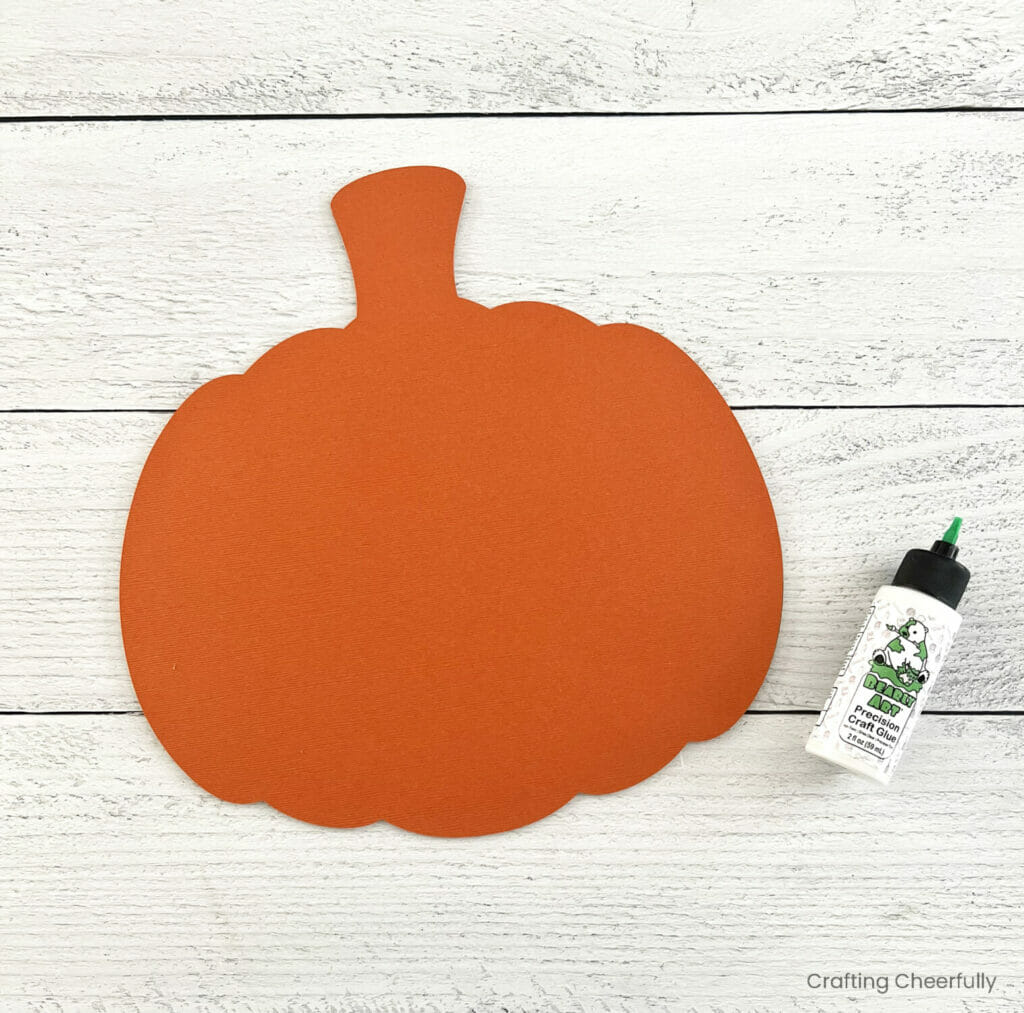 Layered Paper Pumpkin Frame - Crafting Cheerfully