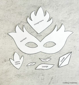 DIY Felt Phoenix Mask - Crafting Cheerfully