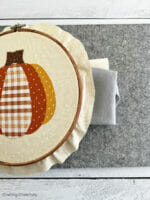 DIY Pumpkin Embroidery Hoop - Crafting Cheerfully