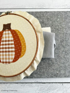 DIY Pumpkin Embroidery Hoop - Crafting Cheerfully
