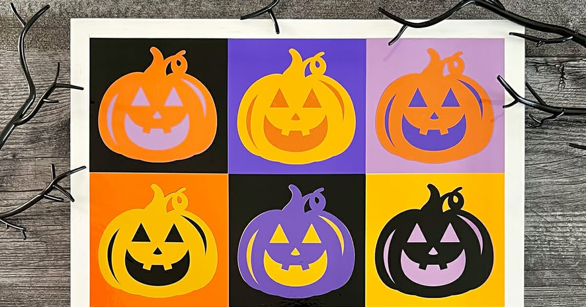 Pop Art Pumpkin Decor for Halloween - Crafting Cheerfully