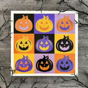Pop Art Pumpkin Decor for Halloween - Crafting Cheerfully