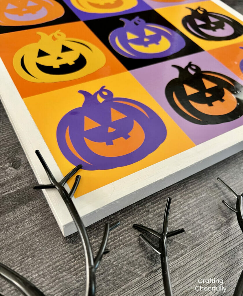 Pop Art Pumpkin Decor for Halloween - Crafting Cheerfully
