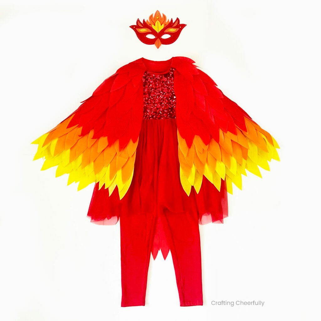 DIY Phoenix Halloween Costume - Crafting Cheerfully