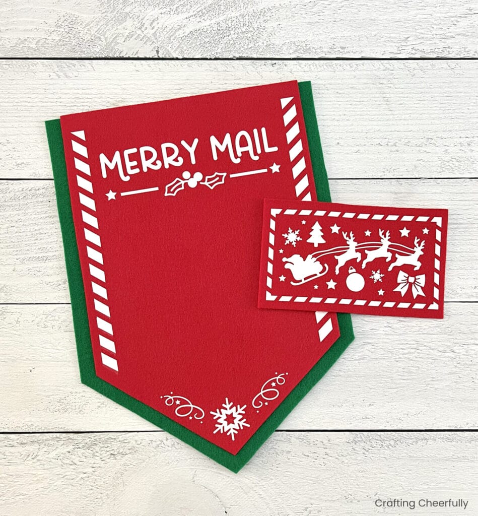 DIY Felt Christmas Card Holder - Crafting Cheerfully