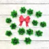 Paper Flower Christmas Wreath Sign - Crafting Cheerfully