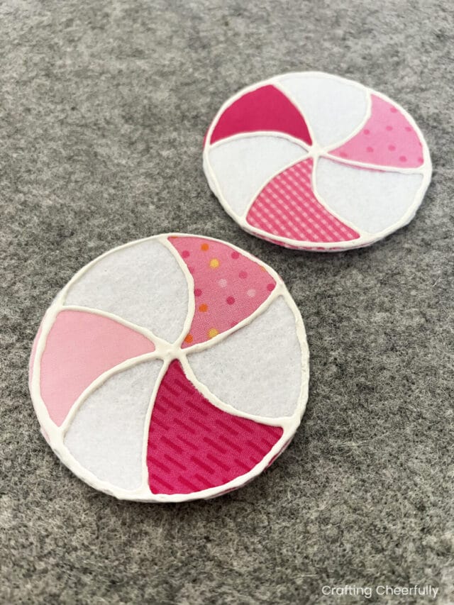 Pink Peppermint Gingerbread Girl Banner - Crafting Cheerfully