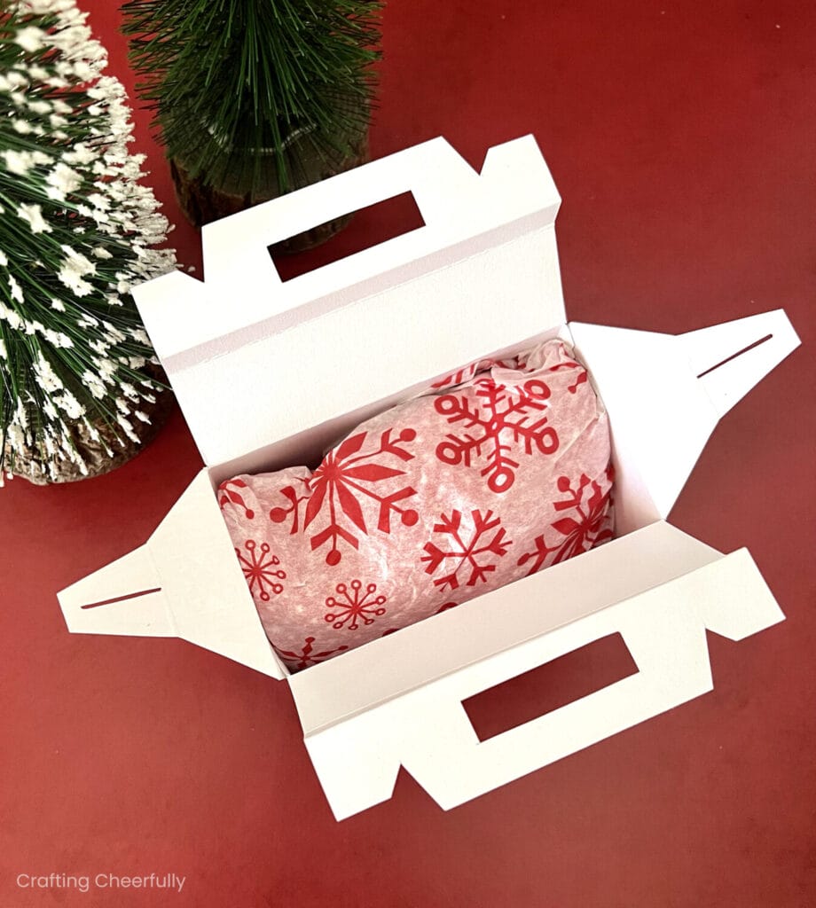 Printable Christmas Barn Treat Box - Crafting Cheerfully