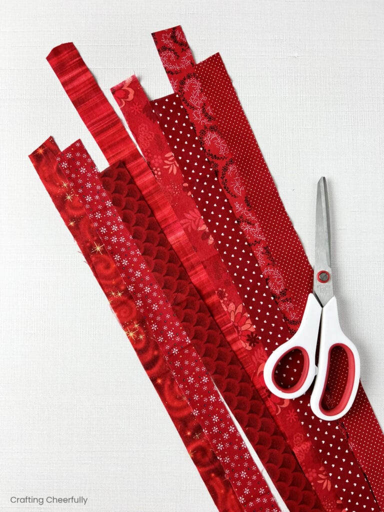 Scrappy Candy Cane Stocking - Crafting Cheerfully