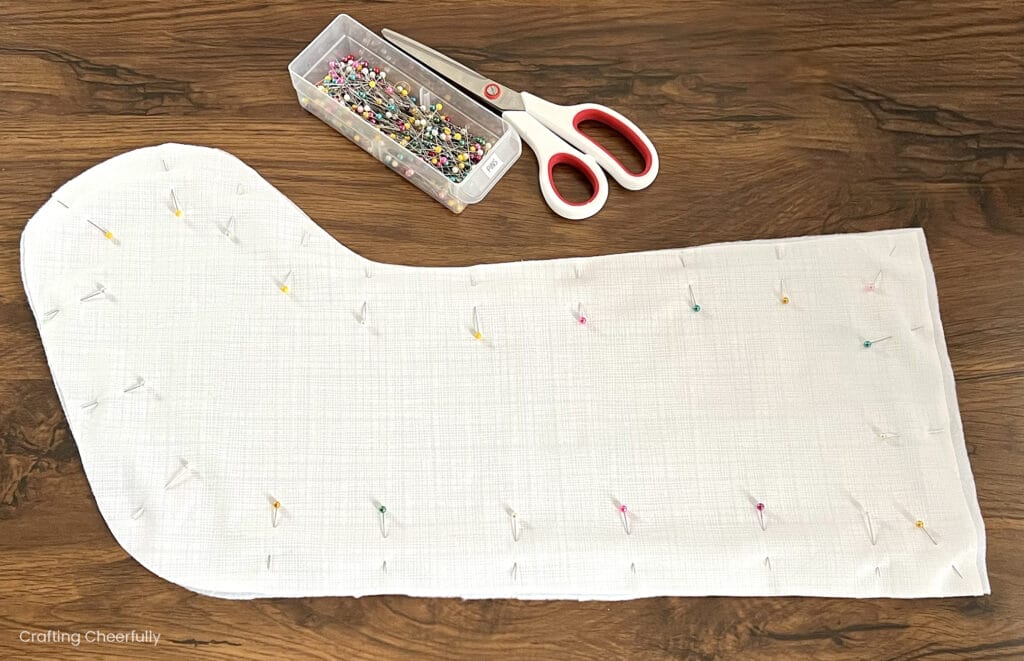 Scrappy Candy Cane Stocking - Crafting Cheerfully