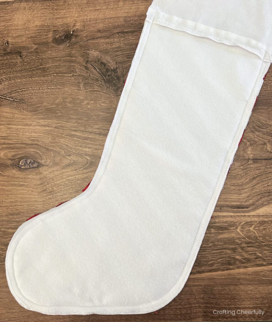Scrappy Candy Cane Stocking - Crafting Cheerfully
