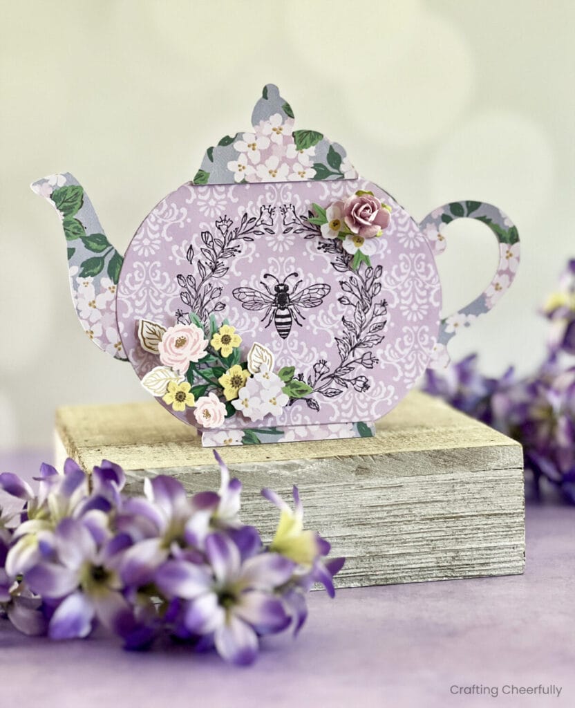 DIY Bridgerton-Inspired Teapot Cards - Crafting Cheerfully