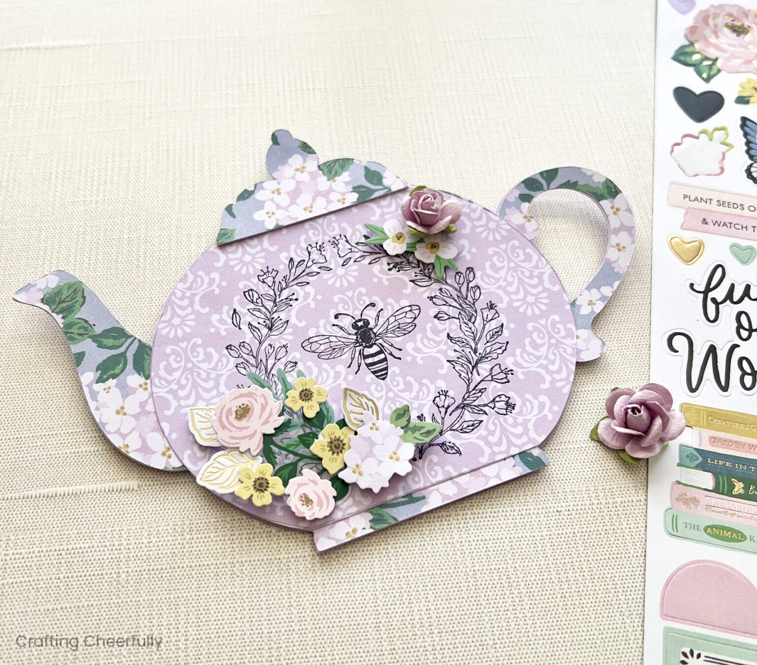 DIY Bridgerton-Inspired Teapot Cards - Crafting Cheerfully