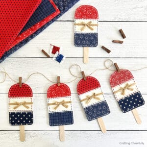 DIY Patriotic Popsicle Banner - Crafting Cheerfully