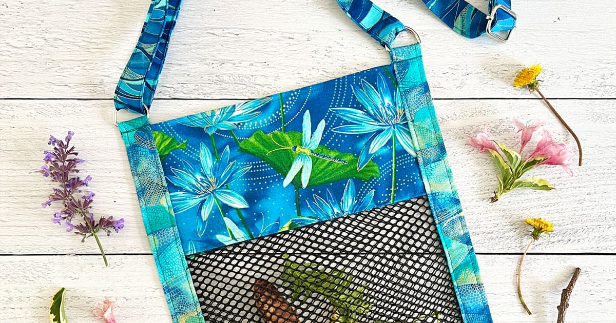 DIY Kids Nature Collection Bag - Crafting Cheerfully