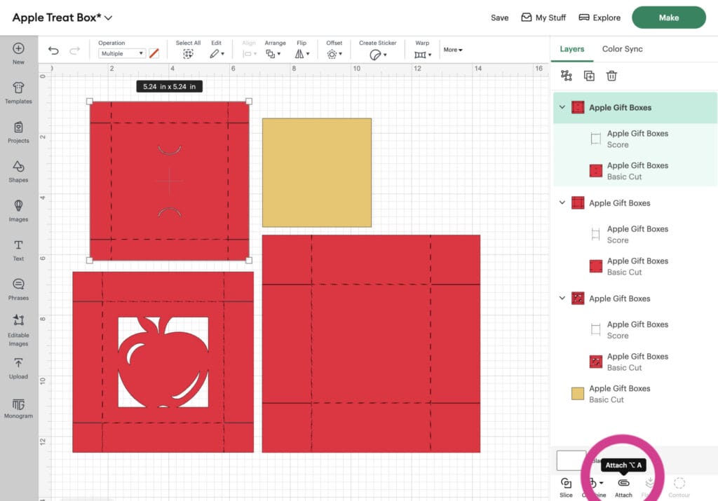 DIY Apple Gift Box - For Gift Cards and Small Treats - Crafting Cheerfully