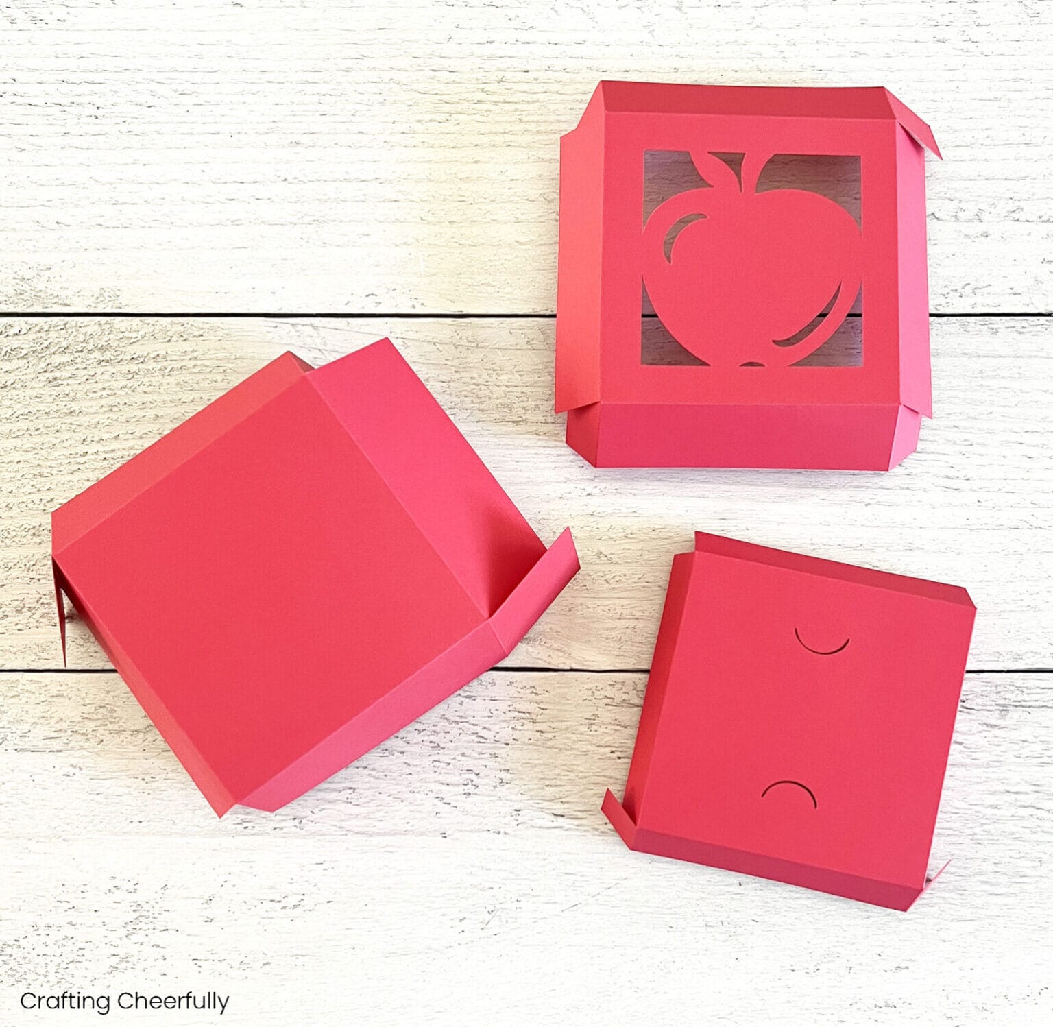 DIY Apple Gift Box - For Gift Cards and Small Treats - Crafting Cheerfully