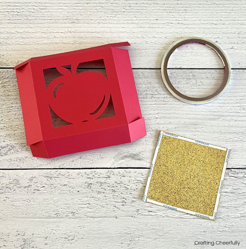 DIY Apple Gift Box - For Gift Cards and Small Treats - Crafting Cheerfully