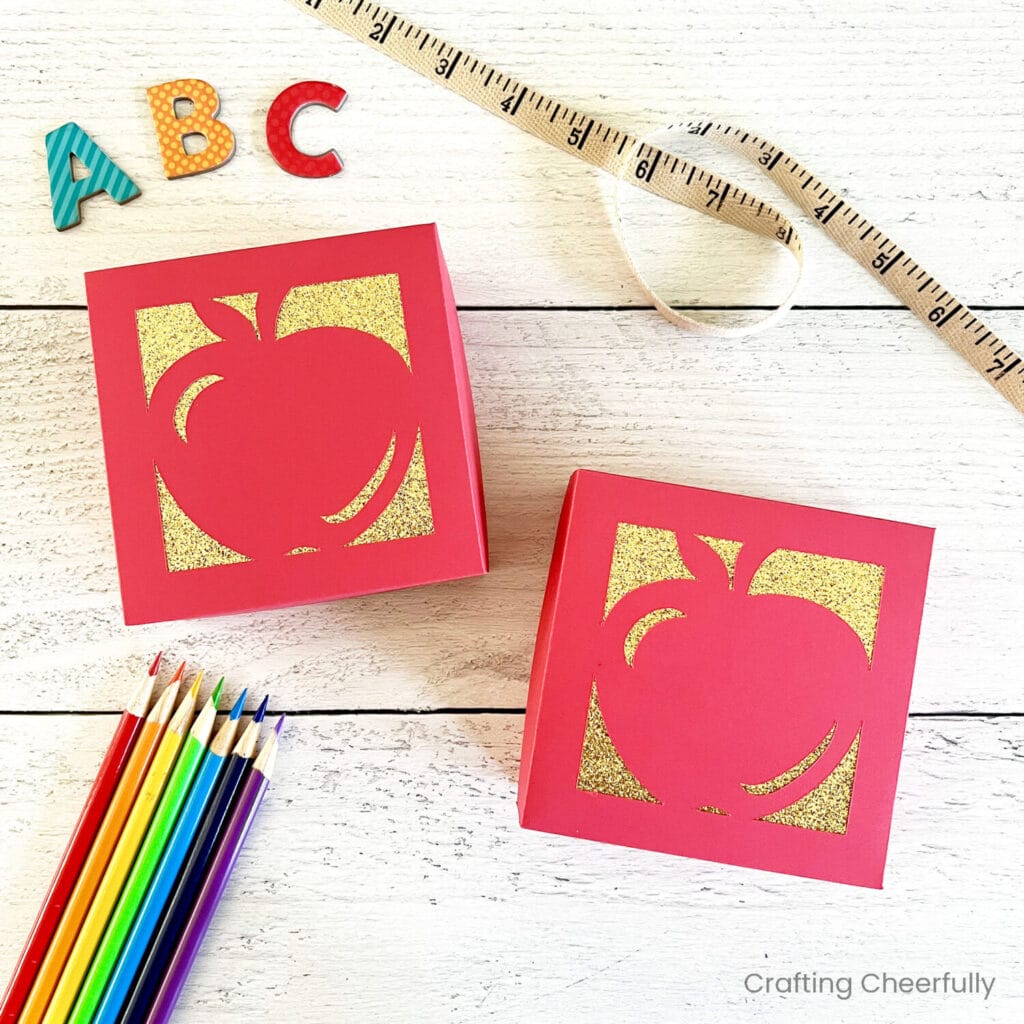 DIY Christmas Boxes with Free Cut Files - Crafting Cheerfully