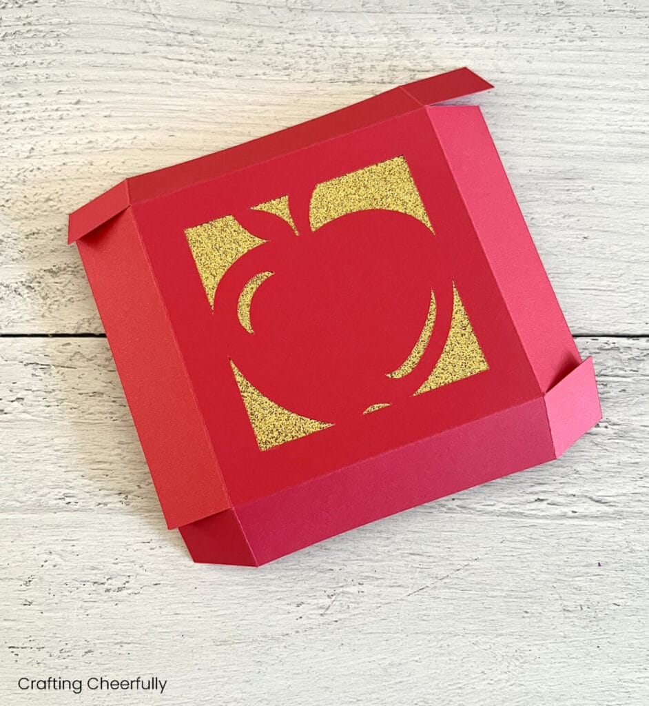 DIY Apple Gift Box - For Gift Cards and Small Treats - Crafting Cheerfully