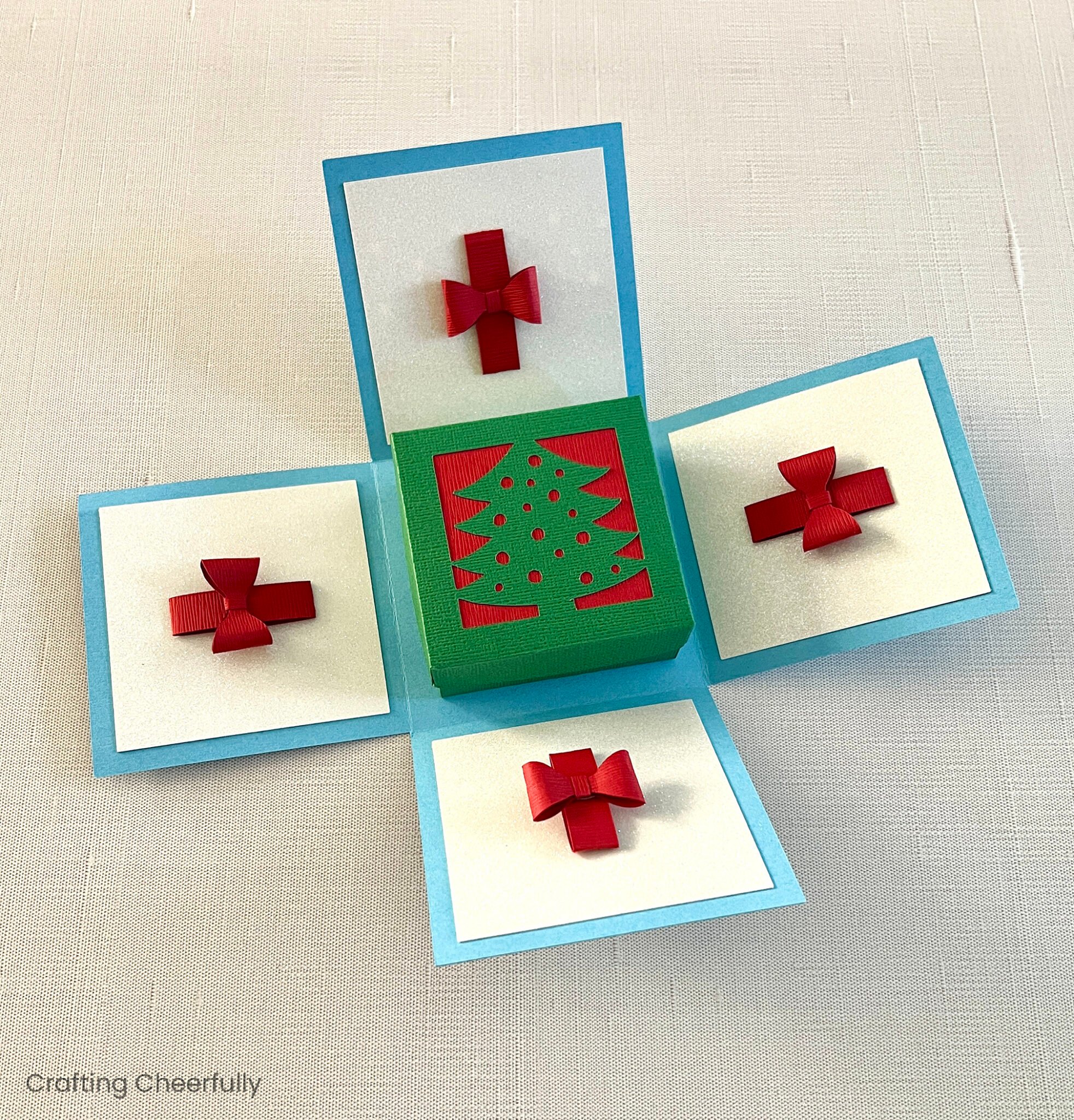 DIY Christmas Money Explosion Box - Crafting Cheerfully