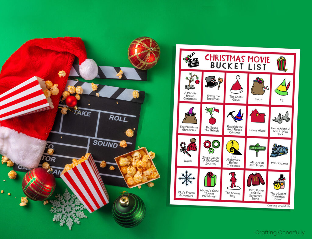 Christmas Movie Bucket List - Crafting Cheerfully