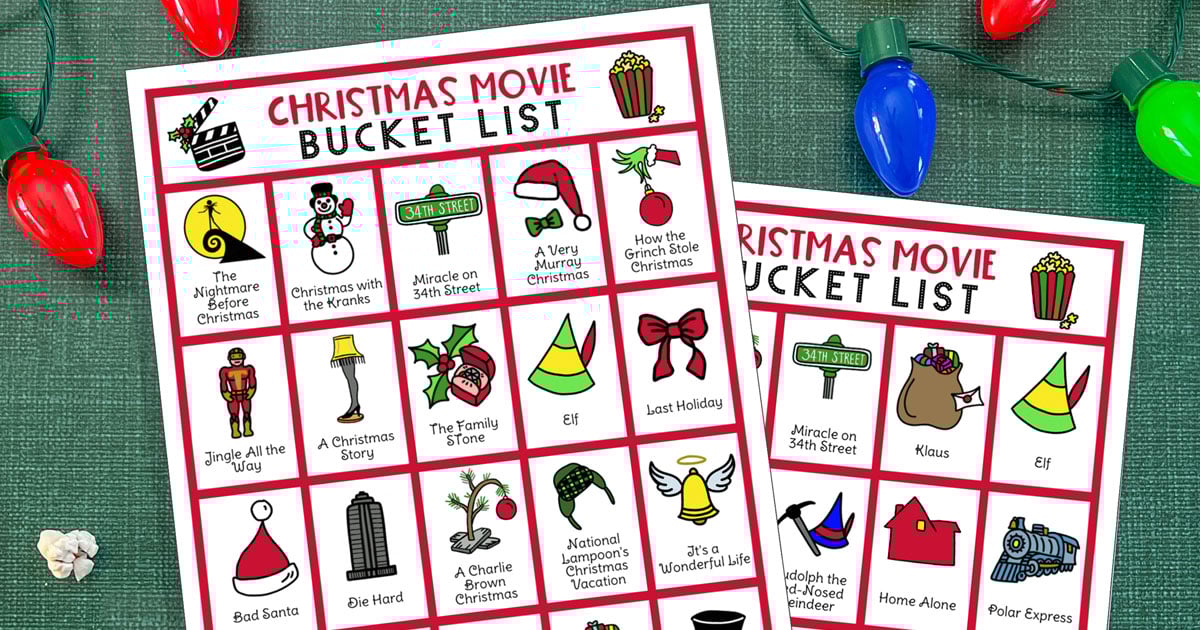 Christmas Movie Bucket List - Crafting Cheerfully