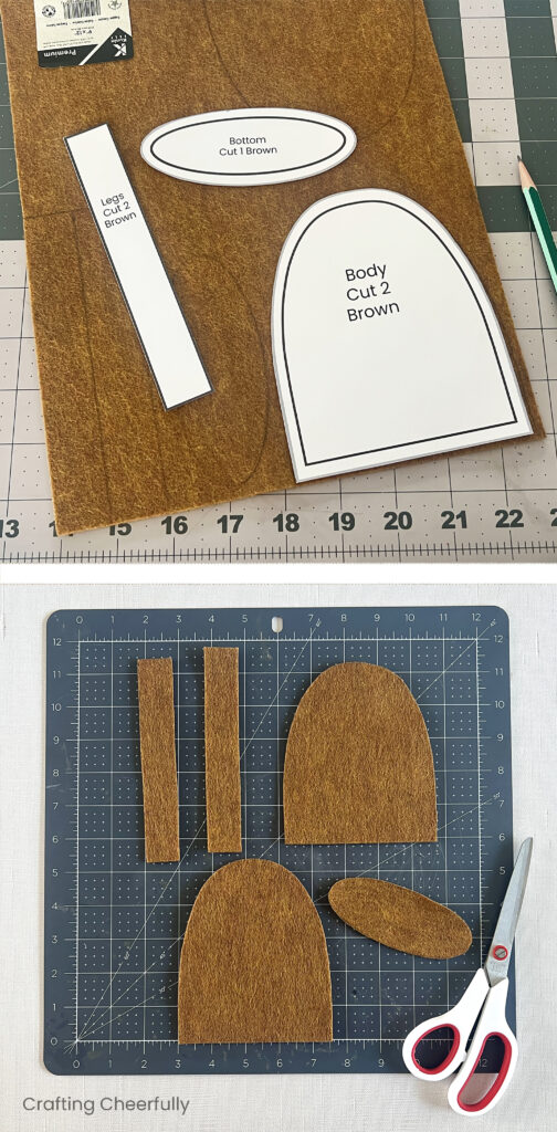 DIY Rudolph Felt Stuffy - Crafting Cheerfully