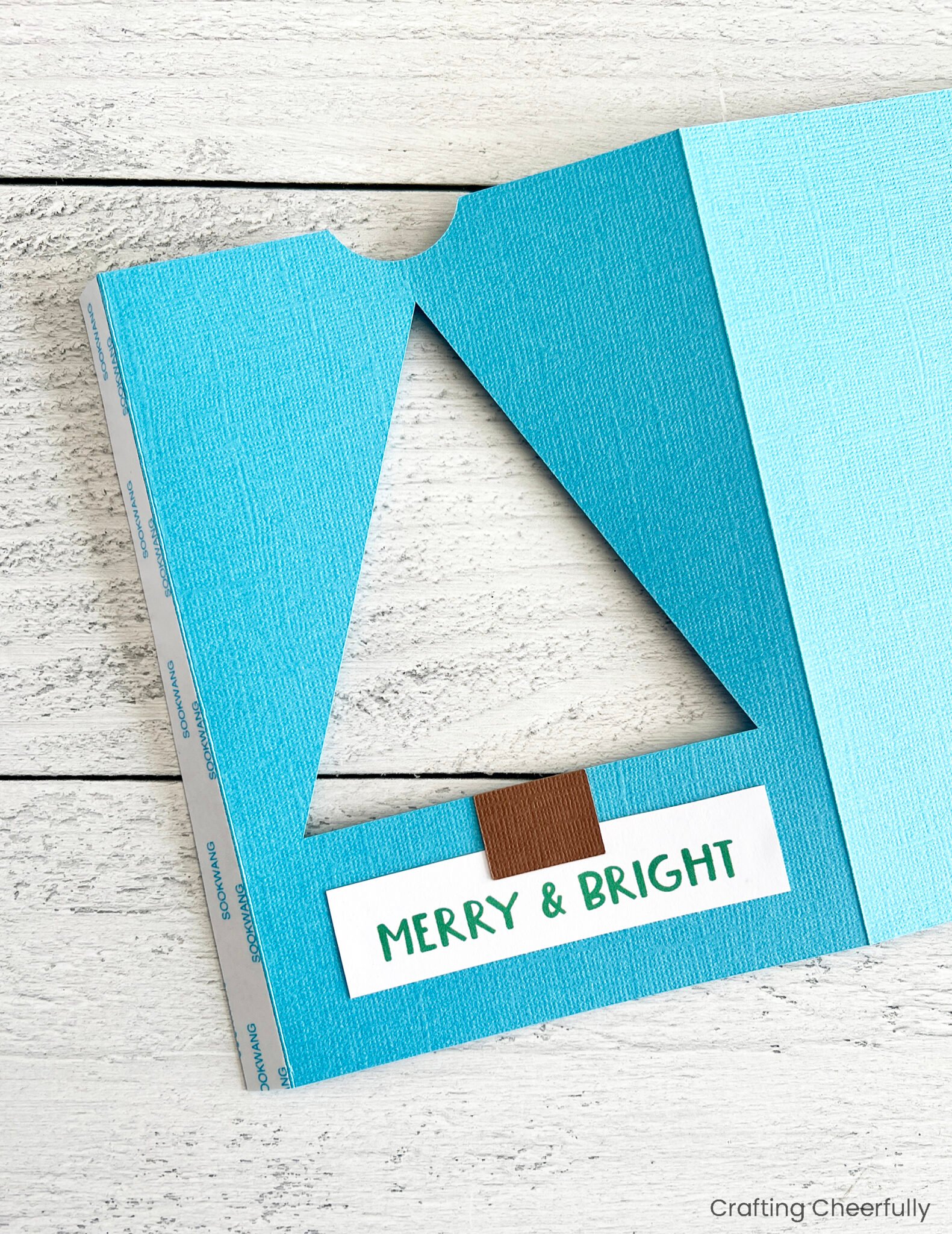 DIY Christmas Tree Pull Card - Crafting Cheerfully