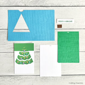 DIY Christmas Tree Pull Card - Crafting Cheerfully
