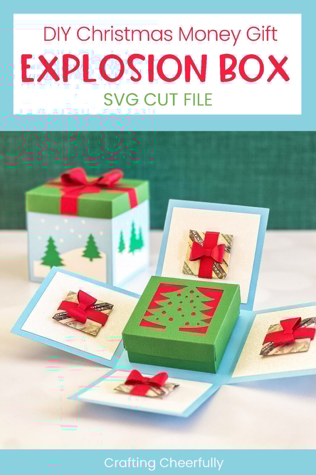 DIY Christmas Money Explosion Box - Crafting Cheerfully
