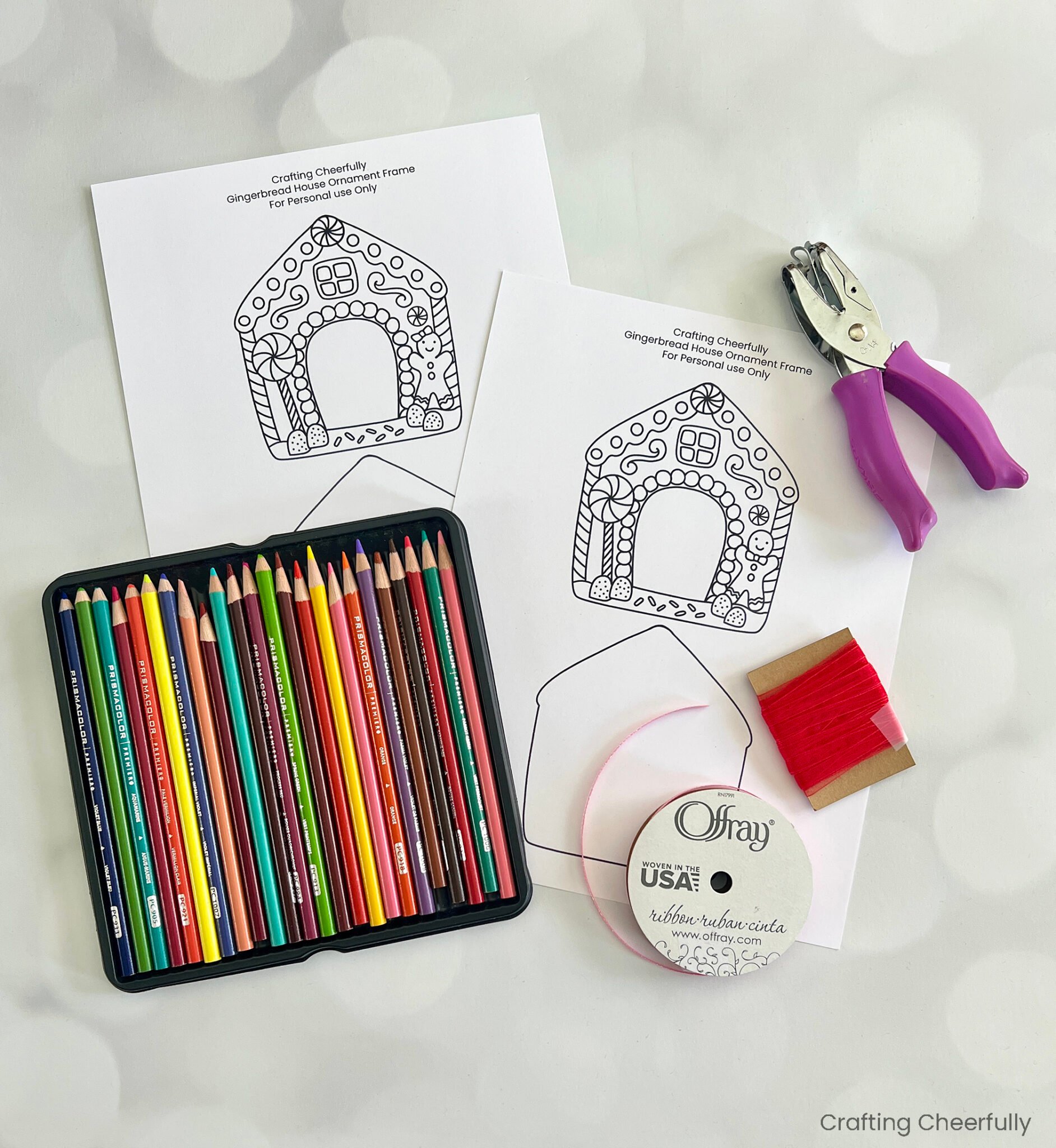 DIY Gingerbread House Ornament Frame - Crafting Cheerfully