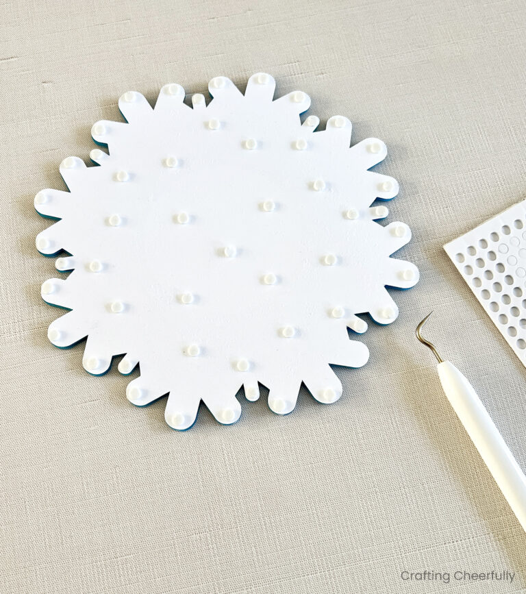 Layered Paper Snowflake Frame - Crafting Cheerfully