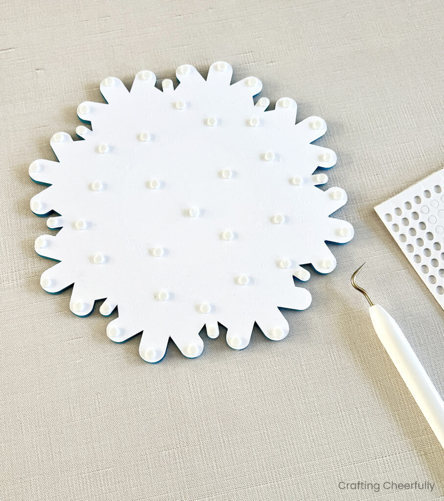 Layered Paper Snowflake Frame - Crafting Cheerfully