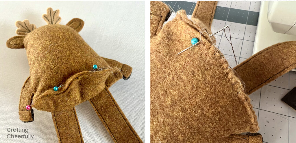 DIY Rudolph Felt Stuffy - Crafting Cheerfully