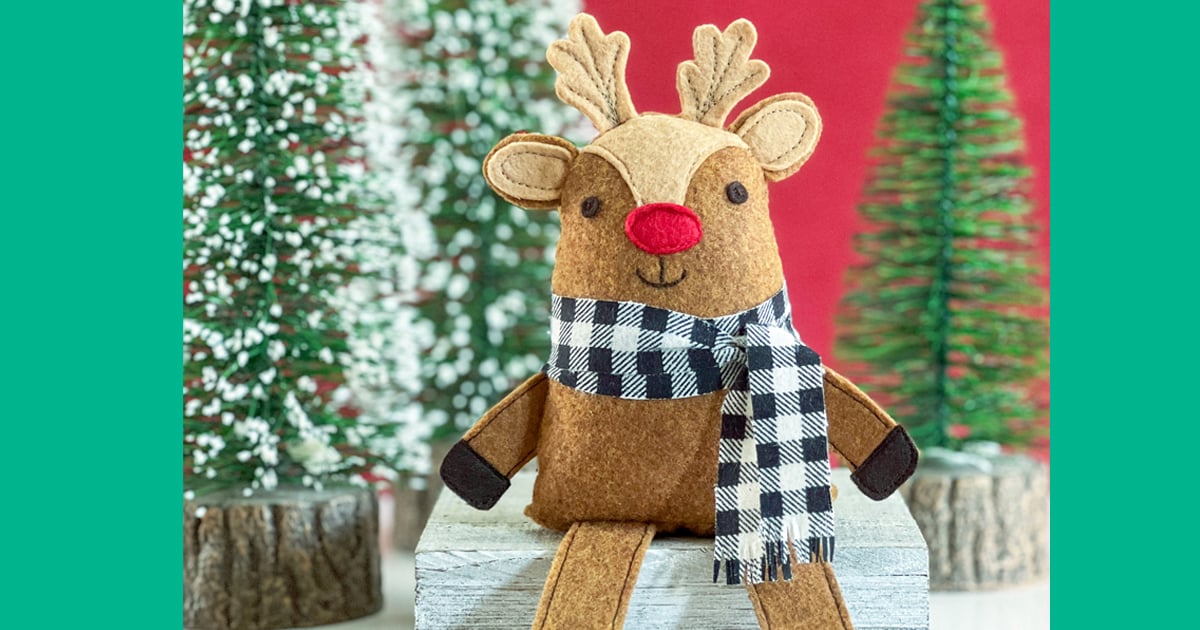 DIY Rudolph Felt Stuffy - Crafting Cheerfully
