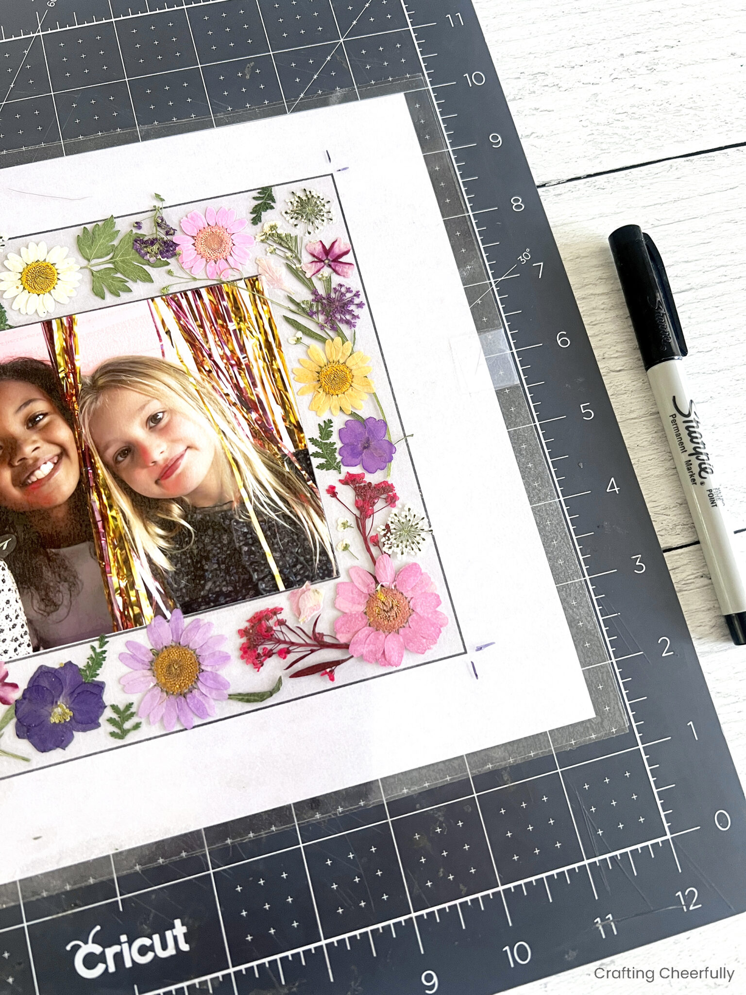 DIY Pressed Flower Frames - Crafting Cheerfully