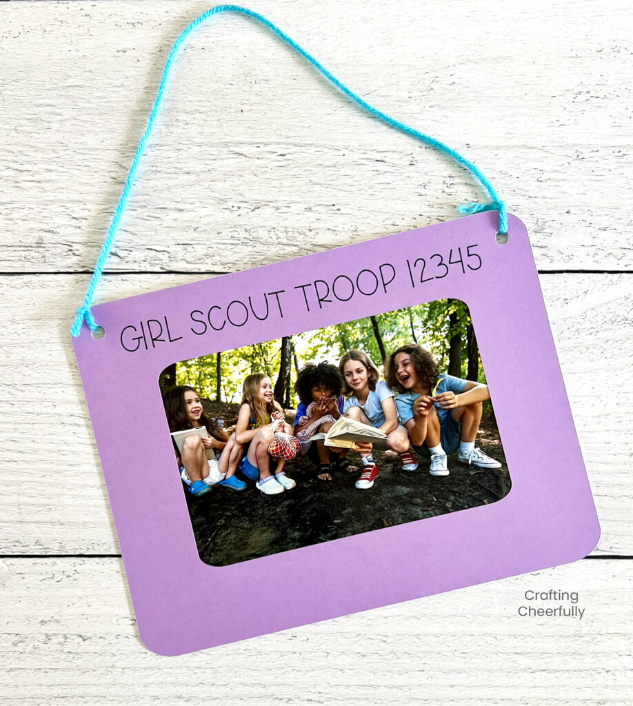 DIY Keepsake Photo Frames for Teams and Troops - Crafting Cheerfully