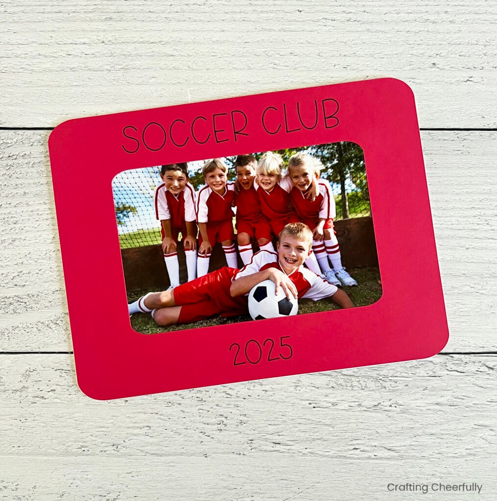 DIY Keepsake Photo Frames for Teams and Troops - Crafting Cheerfully