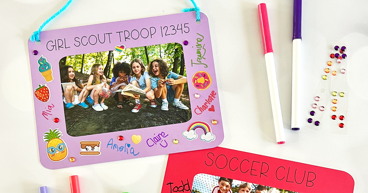 DIY Keepsake Photo Frames for Teams and Troops - Crafting Cheerfully