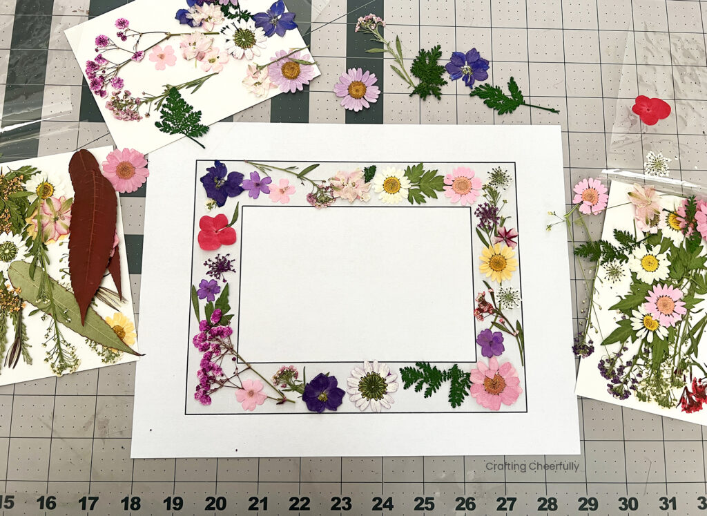 DIY Pressed Flower Frames - Crafting Cheerfully