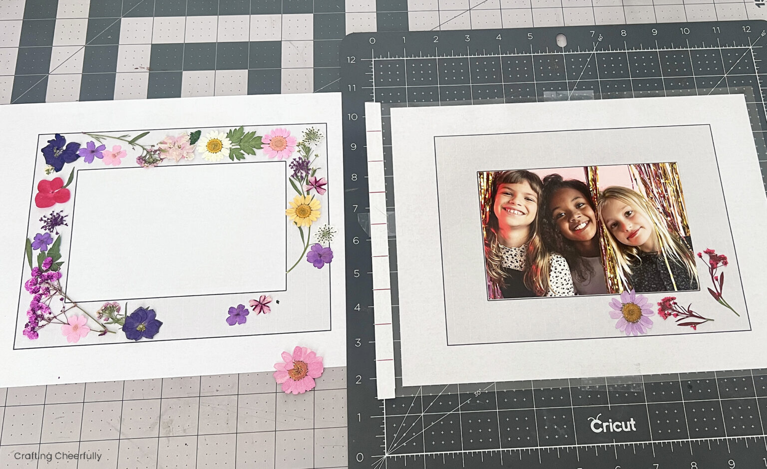DIY Pressed Flower Frames - Crafting Cheerfully