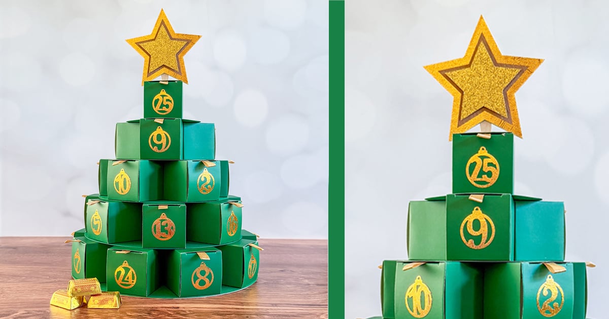 Christmas Tree Advent Calendar - Crafting Cheerfully